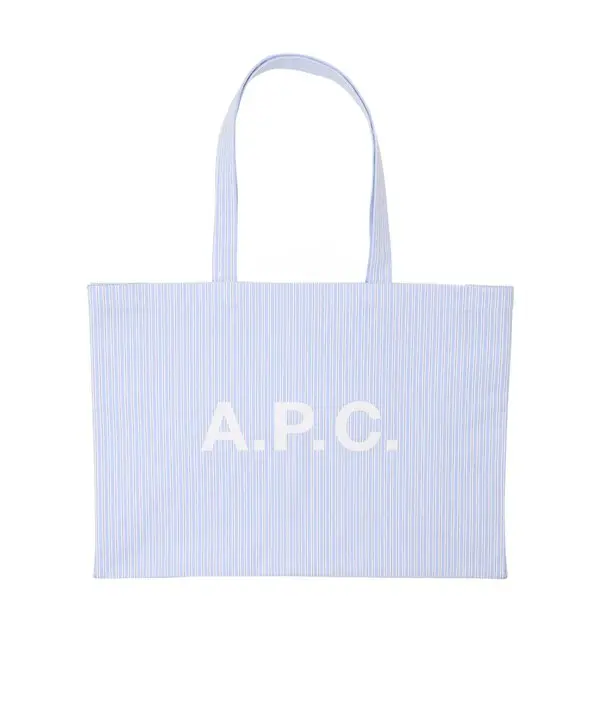 A.p.c. Diane 2.0 Logo Tote Bag - Blue