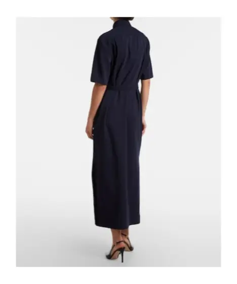 Ralph Lauren Belted Wool Midi Dress