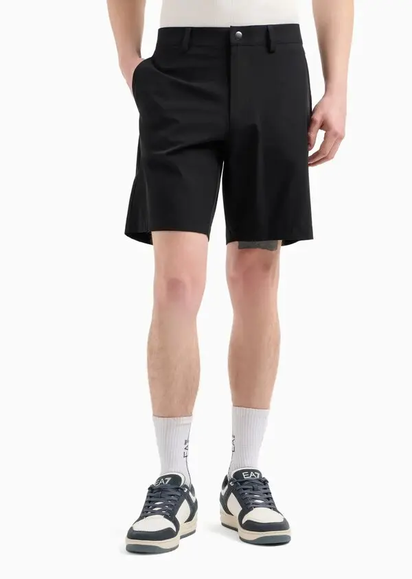 EA7 Logo-print Bermuda Shorts
