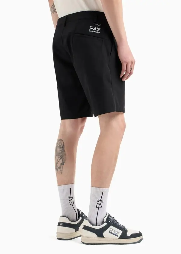 EA7 Logo-print Bermuda Shorts