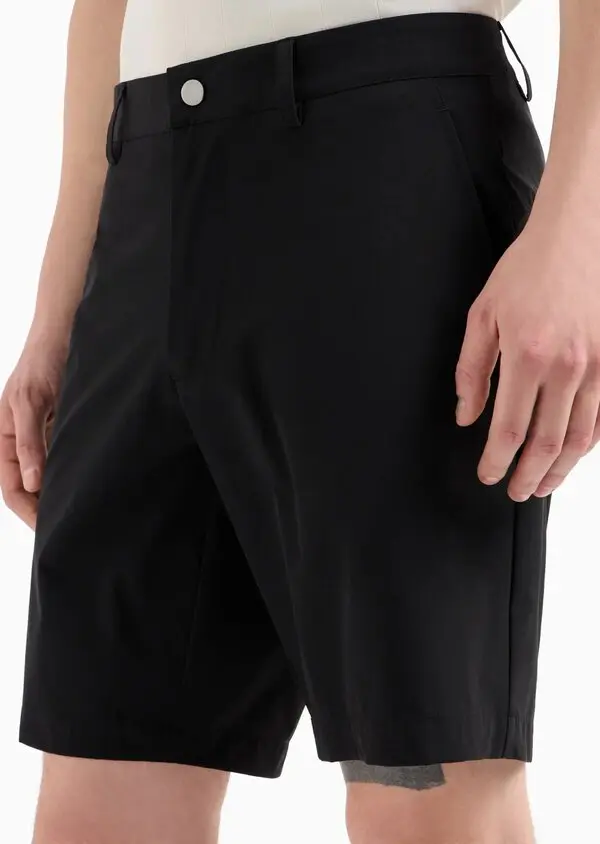 EA7 Logo-print Bermuda Shorts