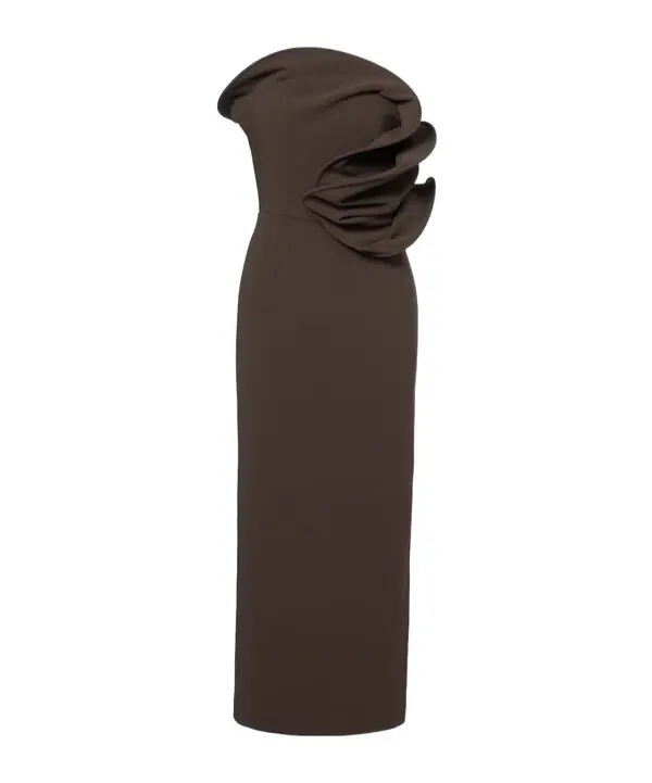 Magda Butrym Draped Wool-blend Cocktail Dress