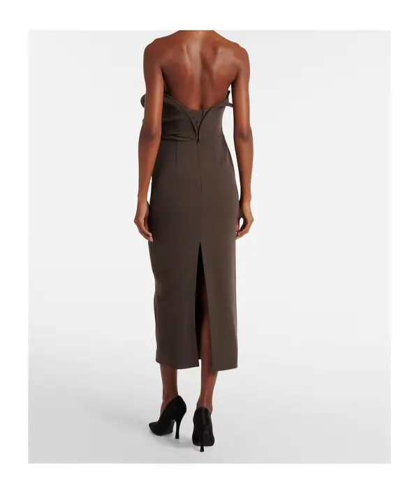 Magda Butrym Draped Wool-blend Cocktail Dress