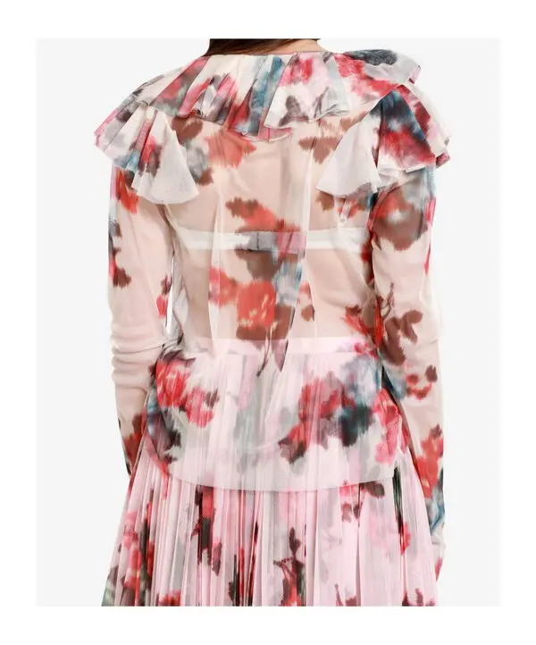 Philosophy Di Lorenzo Serafini Printed Tulle Blouse