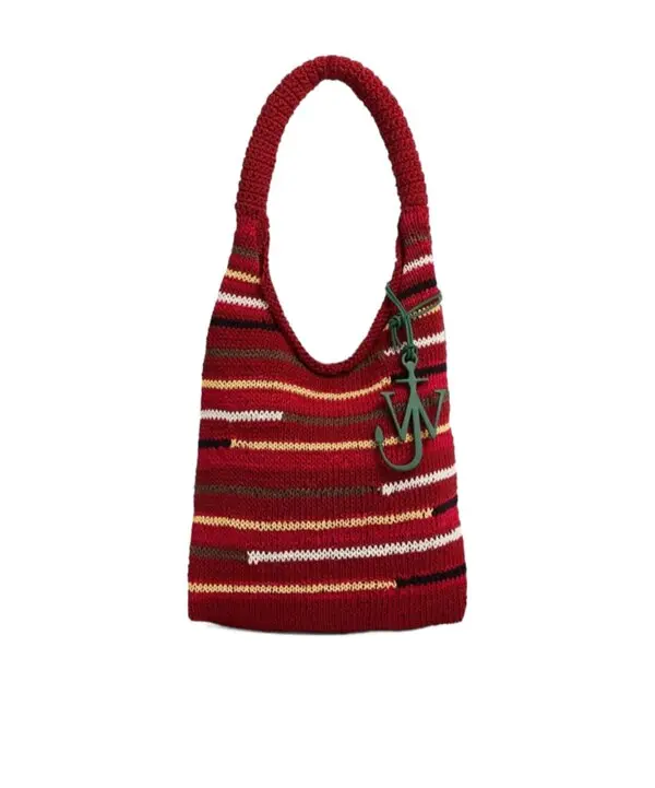 J.W.ANDERSON Jw Anderson Striped Knitted Hobo Bag