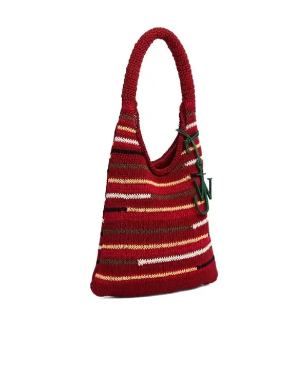 J.W.ANDERSON Jw Anderson Striped Knitted Hobo Bag