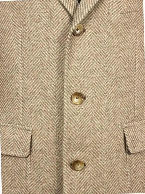 Tagliatore Herringbone Single-breasted Coat