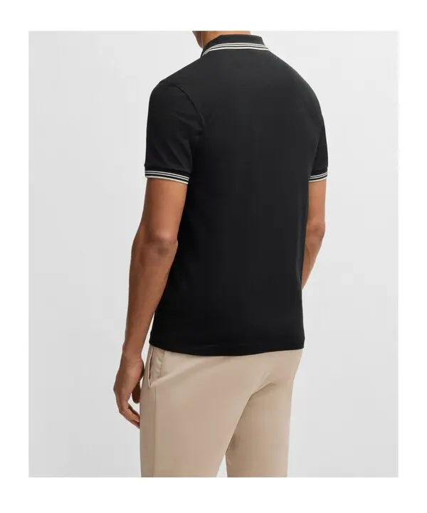 Hugo Boss Stripe Detailed Slim-fit Polo Shirt