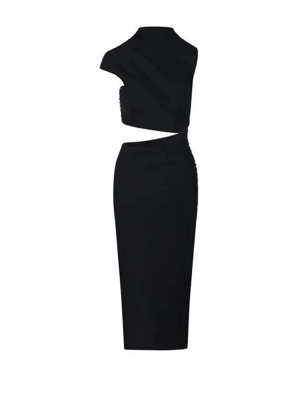AMAZUIN Musia Midi Dress - Black