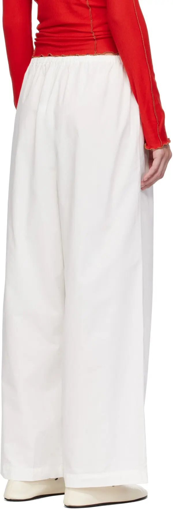 BASERANGE Drawstring Straight Trousers