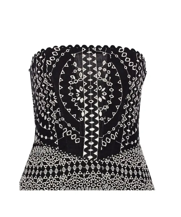 Charo Ruiz Ibiza Strapless Midi Dress