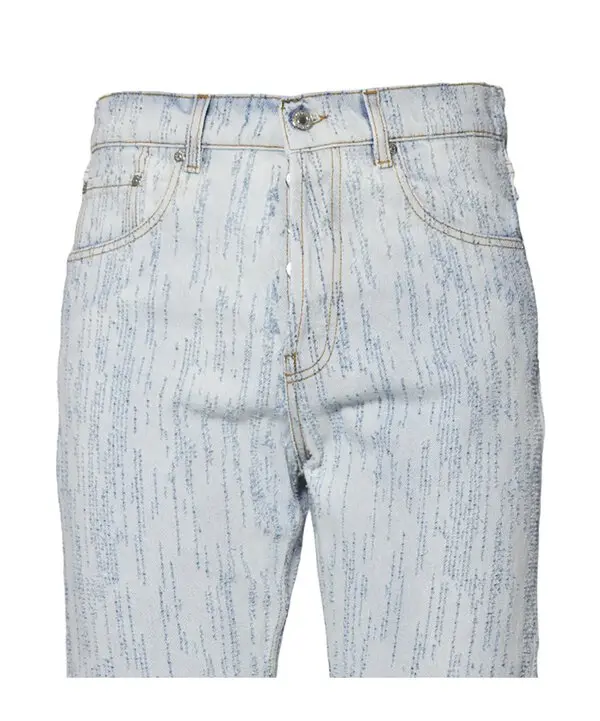 MSGM Stitch Detailed Straight-leg Jeans