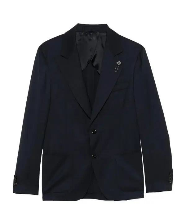 LARDINI Single-breasted Patch-pocket Blazer