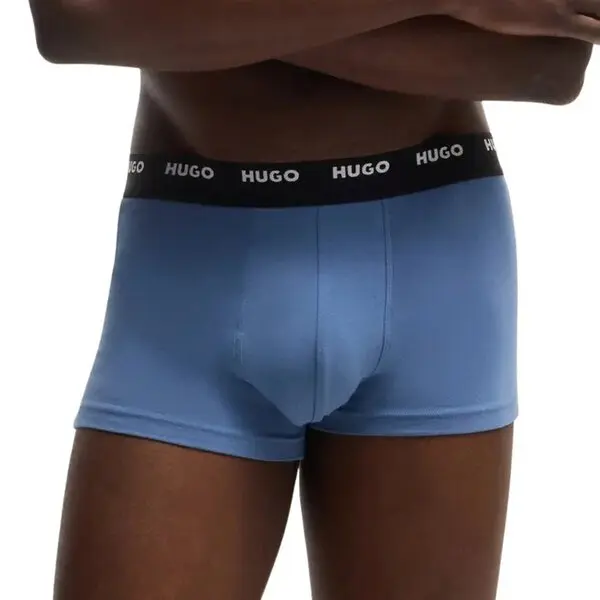 Hugo Boss Logo Waistbands Five-pack Of Trunks