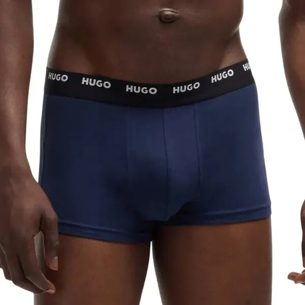 Hugo Boss Logo Waistbands Five-pack Of Trunks