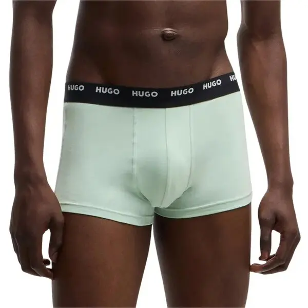 Hugo Boss Logo Waistbands Five-pack Of Trunks