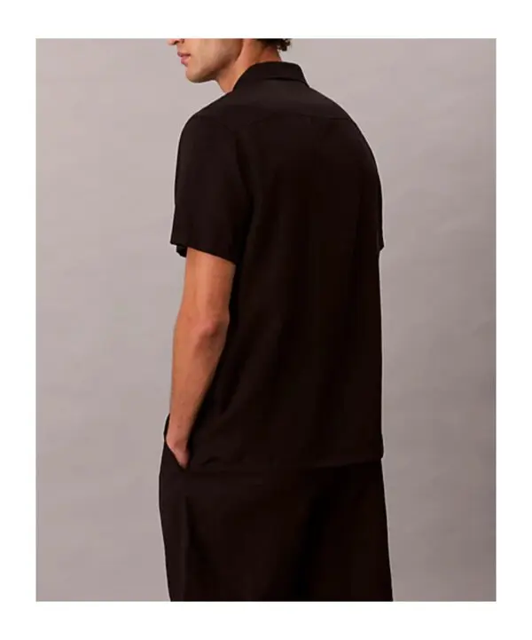 Calvin Klein Camp Collar Linen Shirt