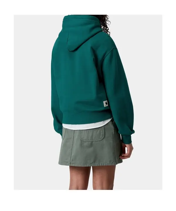 Carhartt Work In Progress Logo Detailed Drawstring Hoodie