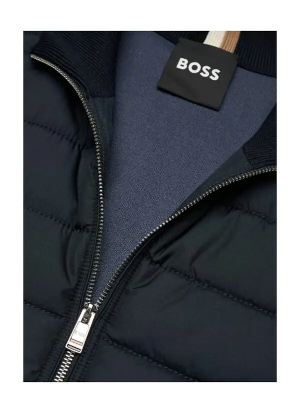 Hugo Boss High-necked Sleeveless Cotton Coat