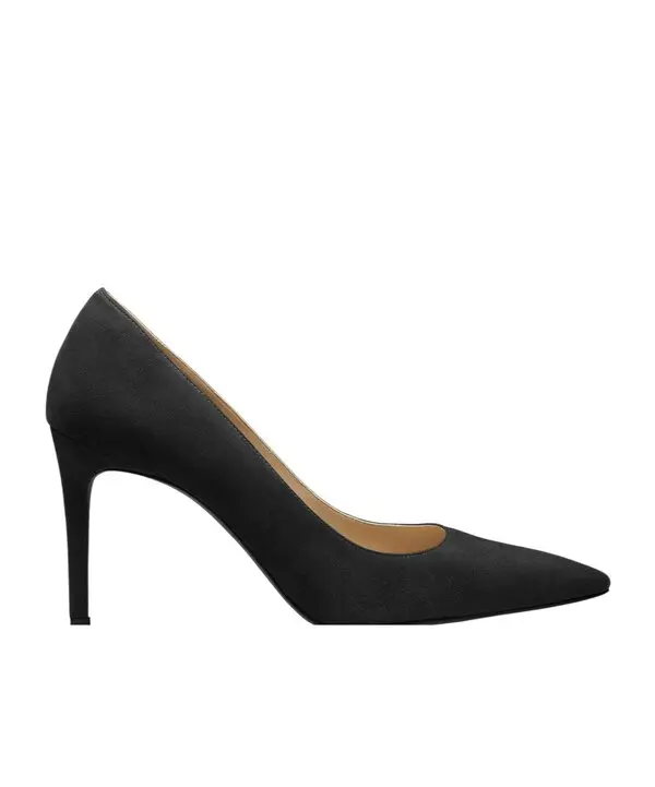 STUART WEITZMAN Power 85" Pointed Toe Stiletto Pumps - Black