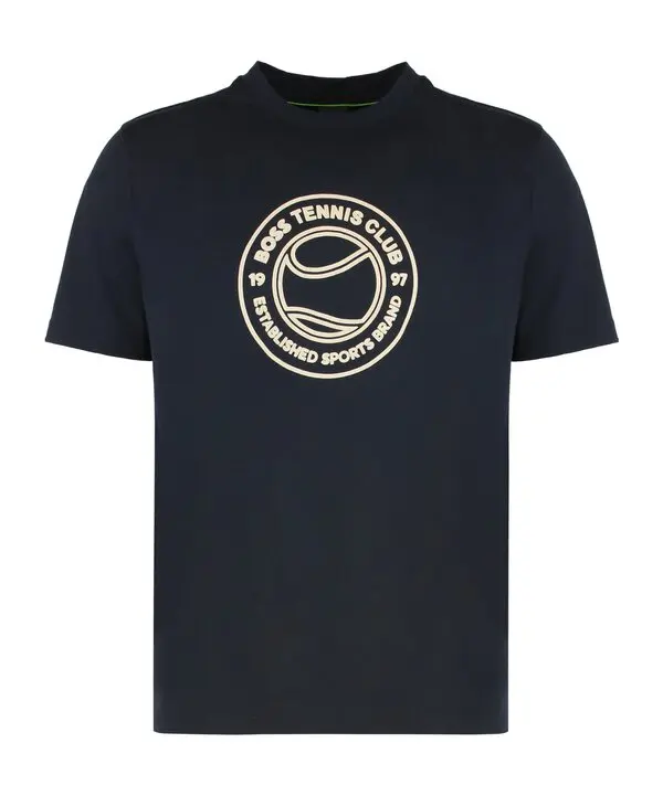 Hugo Boss Tennis Club Printed T-shirt - Black