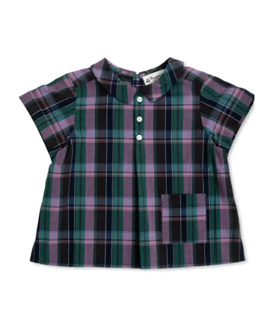 Bonpoint Checked Plaid Shirt - Black