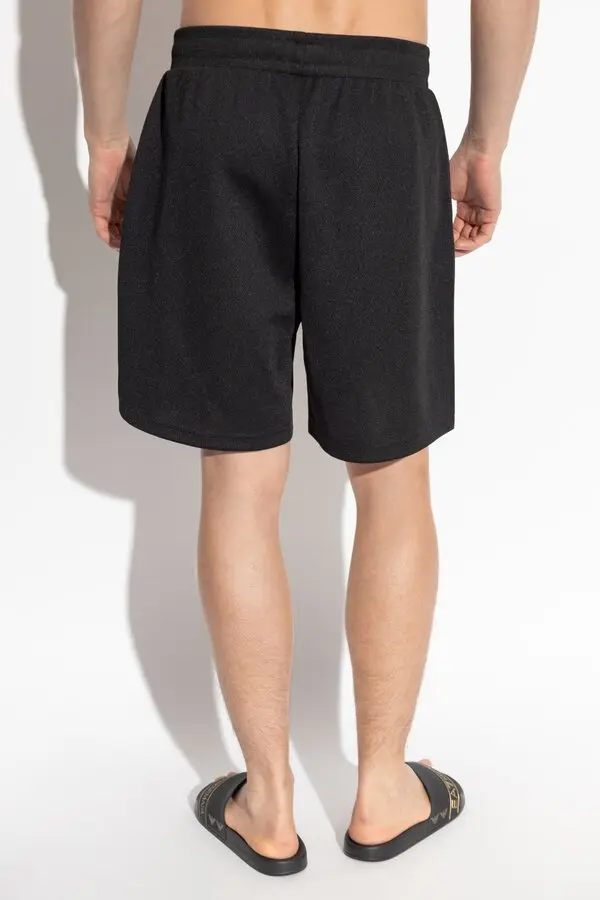 EA7 Logo Printed Track Shorts