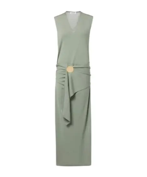 JIL SANDER Virgin Wool Maxi Dress