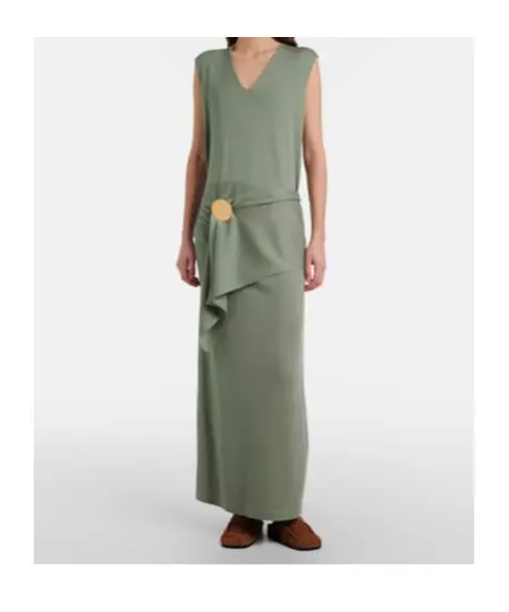 JIL SANDER Virgin Wool Maxi Dress
