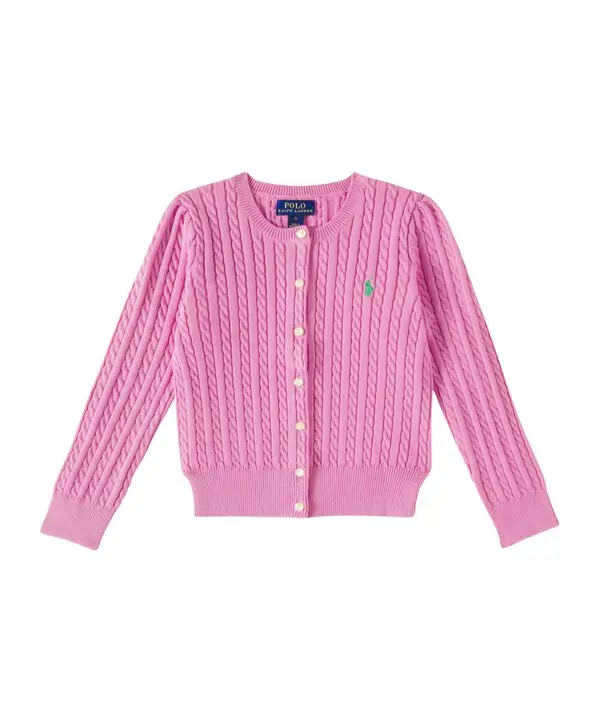 Polo Ralph Lauren Long-sleeved Knitted Cardigan - Pink