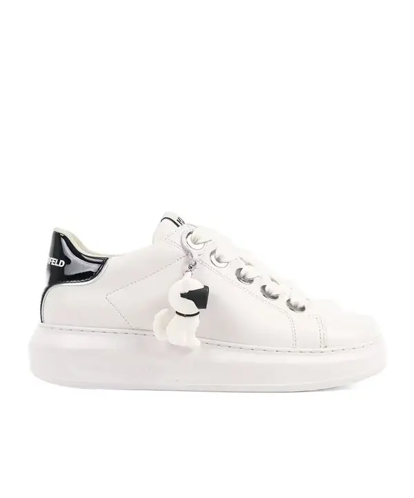 Karl Lagerfeld Sneakersy Skórzane Kapri - White