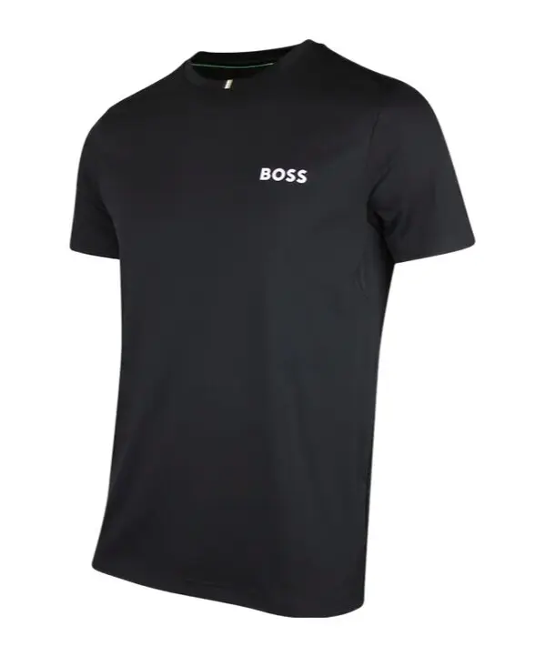 Hugo Boss Stripe Detailed Short-sleeved T-shirt - Black