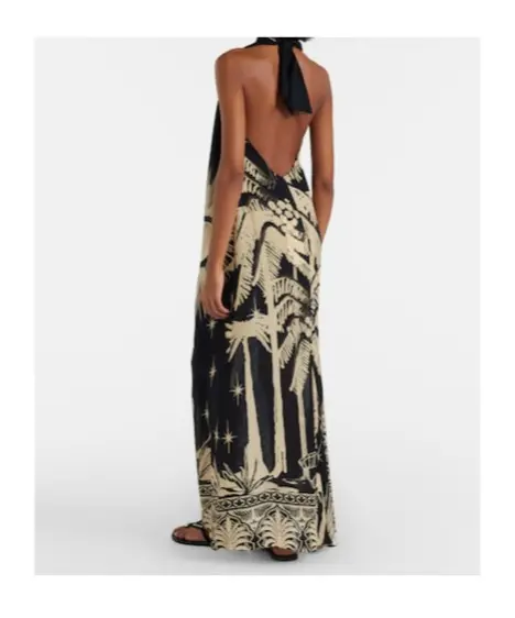 Johanna Ortiz Musical Flower" Silk Maxi Dress
