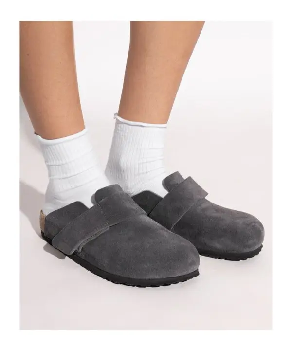 BIRKENSTOCK Loma Touch-strap Suede Slippers