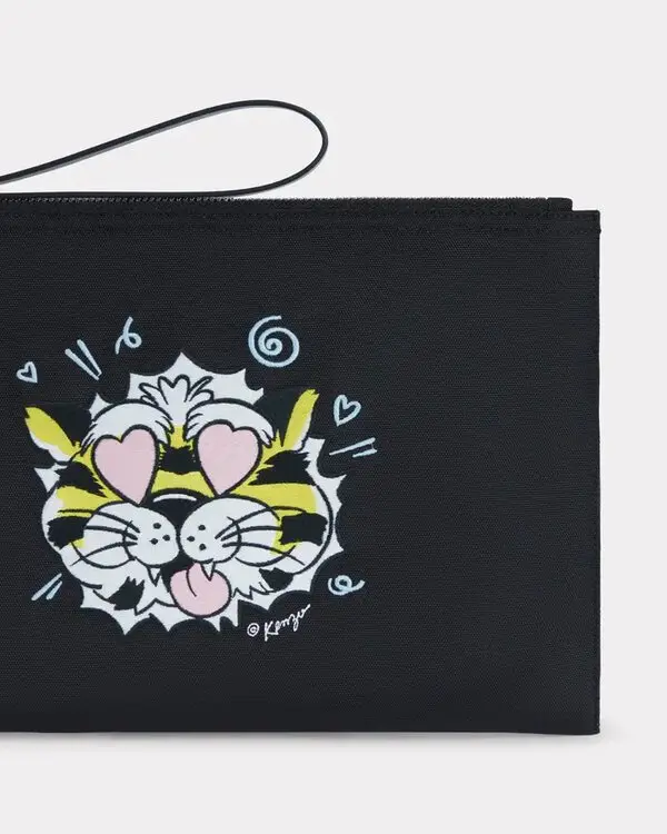 Kenzo Wild Tiger Large Clutch Bag
