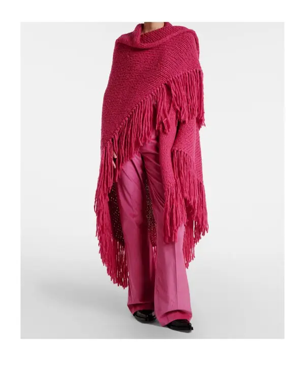 Gabriela Hearst Lauren Fringed Cashmere Shawl - Pink