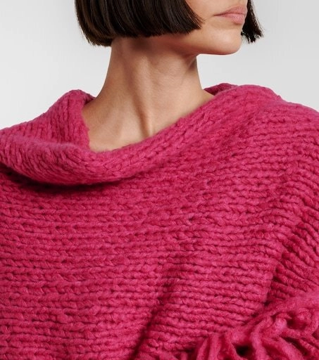 Gabriela Hearst Lauren Fringed Cashmere Shawl - Pink