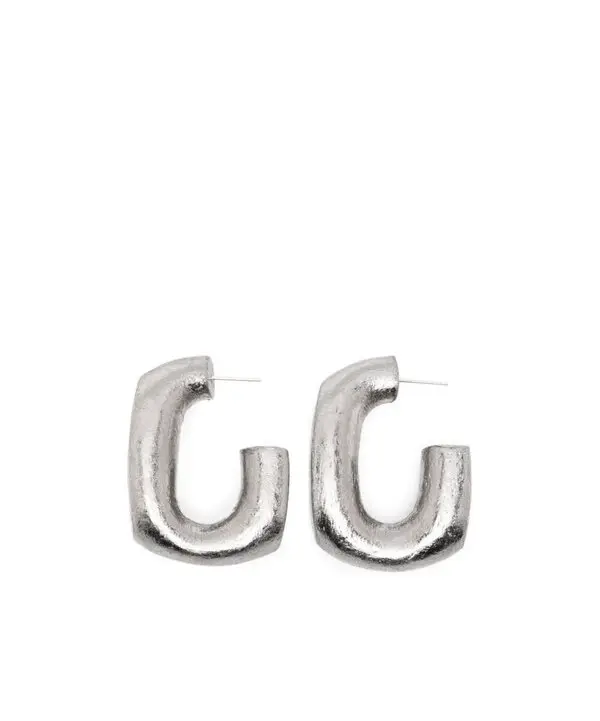 MONIES Anora Hoop Earrings - Gray
