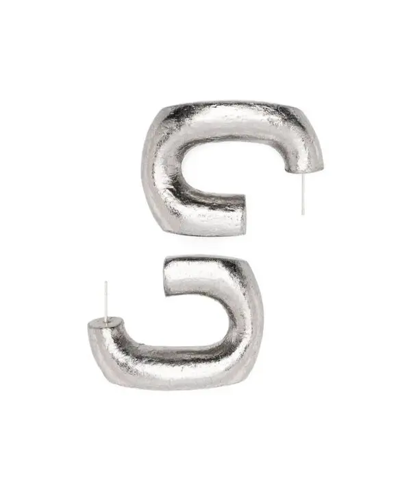 MONIES Anora Hoop Earrings - Gray