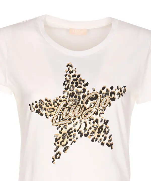 Liu Jo Embellished Logo T-shirt