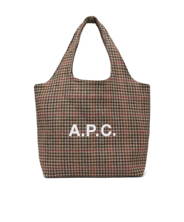 A.p.c. Ninon Houndstooth Tote Bag