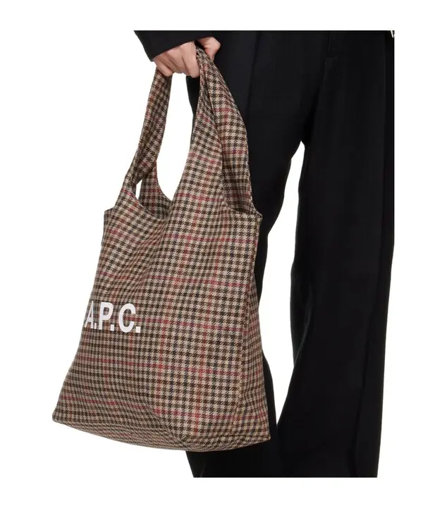 A.p.c. Ninon Houndstooth Tote Bag