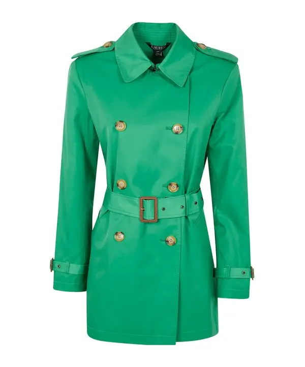 Ralph Lauren Double Breasted Belted Trench Coat