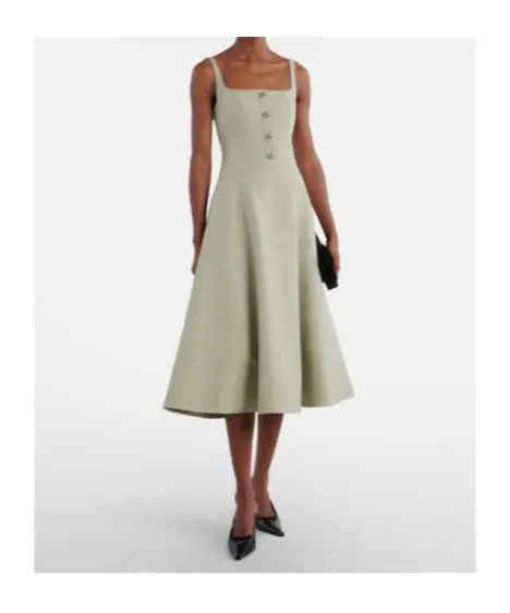 Altuzarra Orrie Cotton-blend Midi Dress