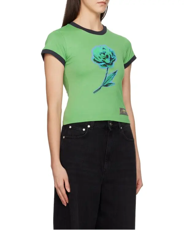 GANNI Graphic Printed Crewneck T-shirt