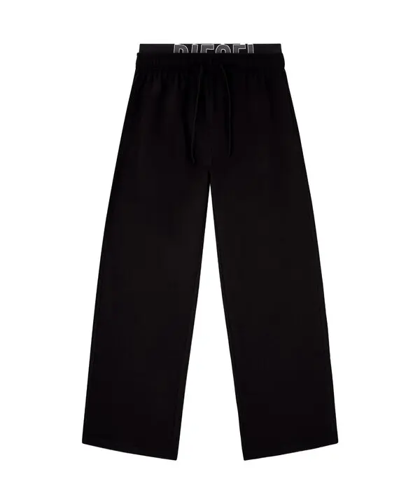 DIESEL® Bradley-d-pop Logo-detail Trousers - Black