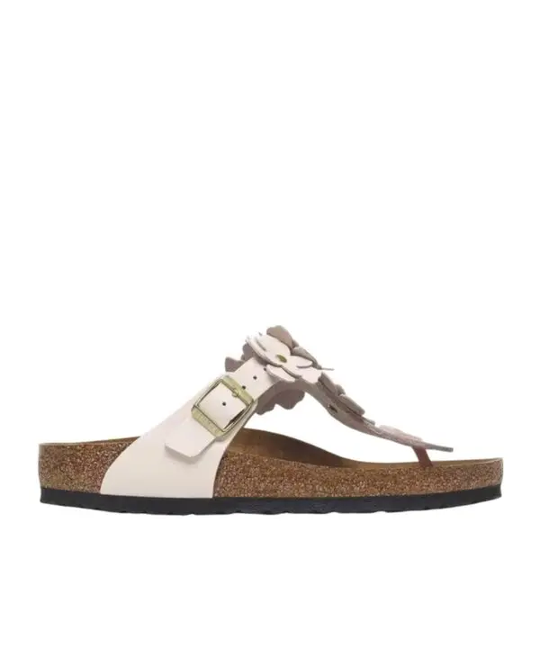 BIRKENSTOCK Gizeh Flowers Thong Slides - Pale Rose