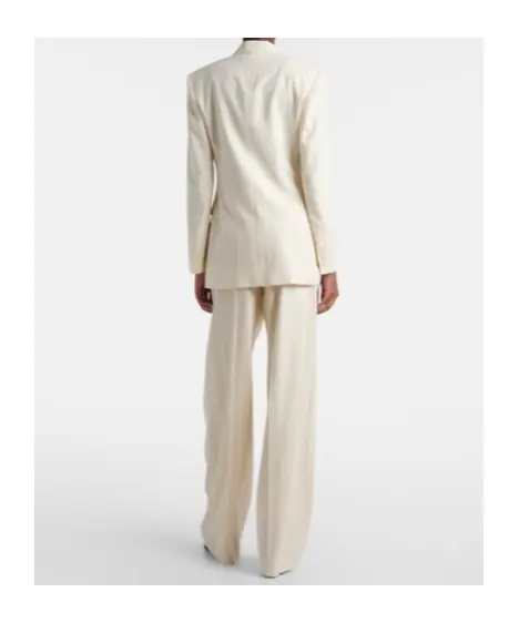 Ralph Lauren Striped High-rise Wool Wide-leg Pants