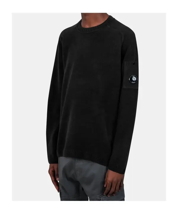 C.P. COMPANY Logo Crew Neck Knit Sweater