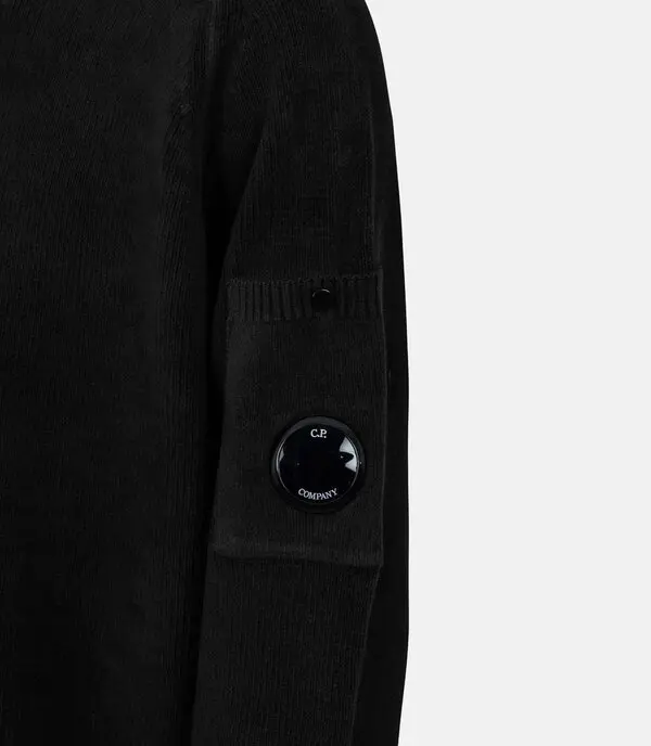 C.P. COMPANY Logo Crew Neck Knit Sweater